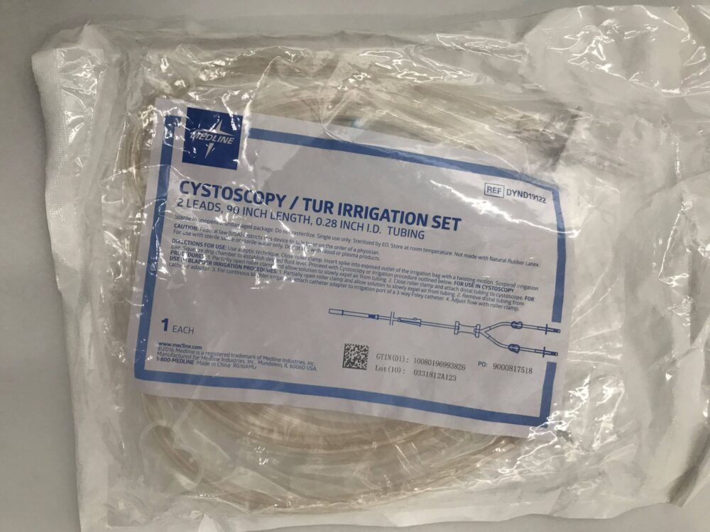 Medline DYND19122 Cystoscopy / Tur Irrigation Set 2 Leads 90in length 0 ...