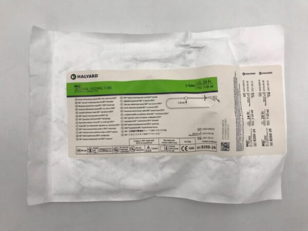 HALYARD 8200-24 MIC Jejunal Feeding Tube w/Enfit Connector J-Tube 24F x 7-10ml (X) - GB TECH USA