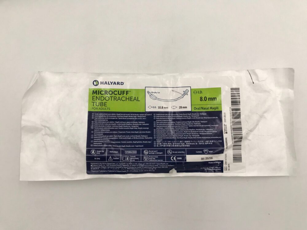 HALYARD 35216 Microcuff Endotracheal Tube for Adults 8mm(X) - GB TECH USA