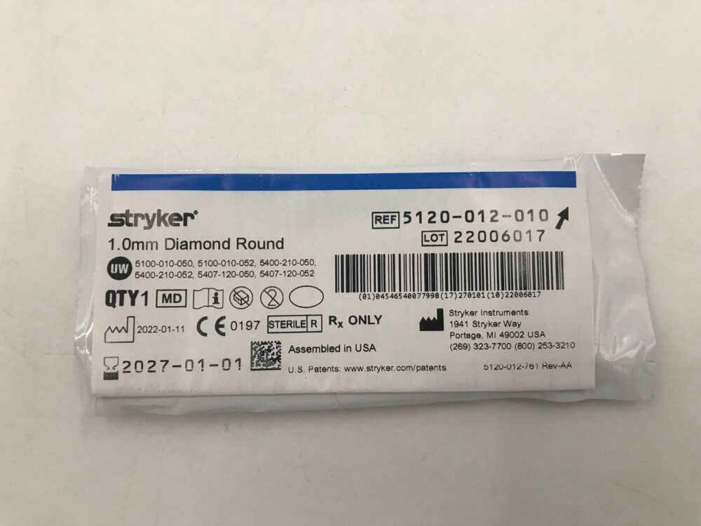 STRYKER 5120-012-010 Diamond Round 1mm – GB TECH USA
