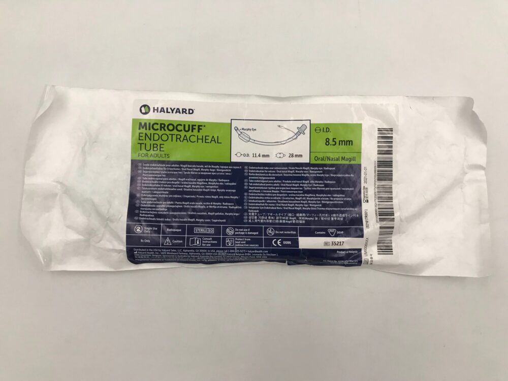 HALYARD 35217 Microcuff Endotracheal Tube for Adults 8.5mm (X) - GB ...