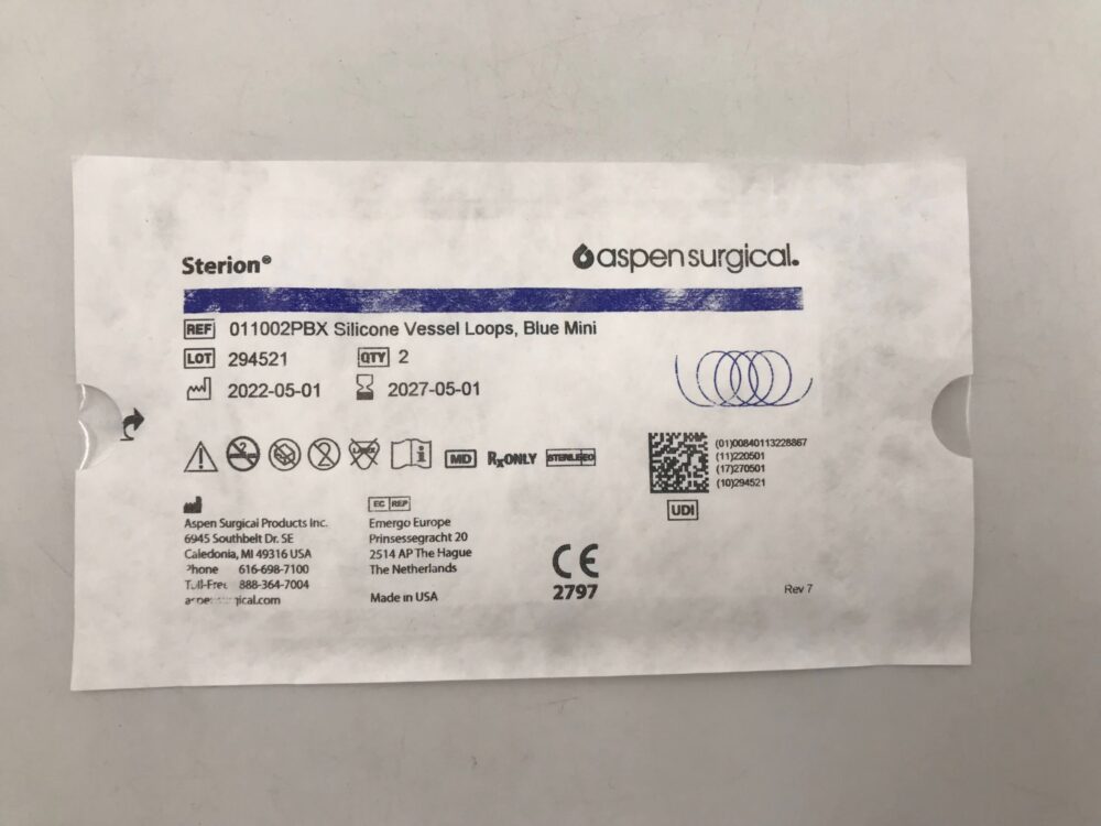 ASPEN SURGICAL 011002PBX Silicone Vessel Loops, Blue Mini (2/Pkg) – GB ...