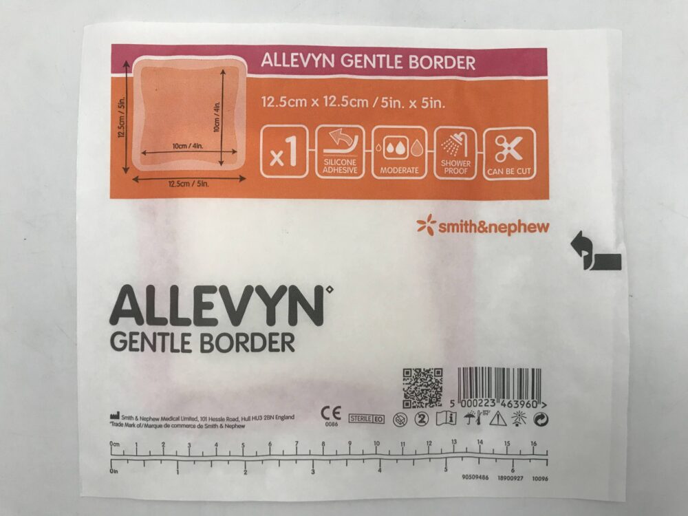 Smith & Nephew 66800279 Allevyn Gentle Border 5" x 5" Silicone Gel ...