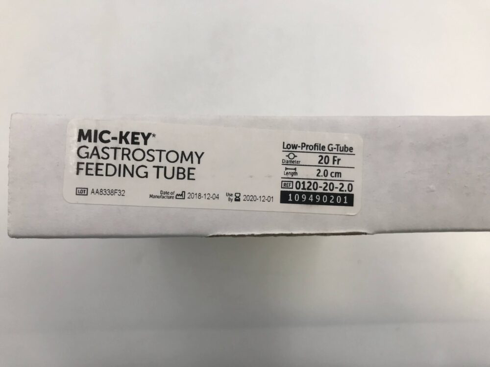 Halyard 0120-20-2.0 Mic-Key* Gastrostomy Feeding Tube Low-Profile G ...