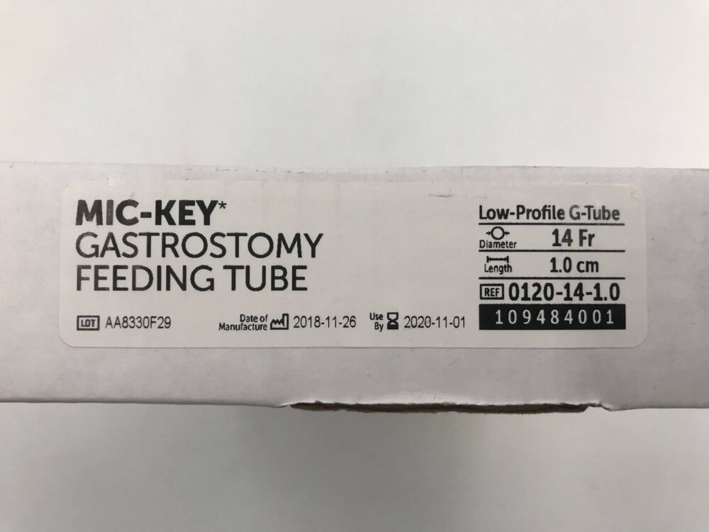 Halyard 0120-14-1.0 Mic-Key* Gastrostomy Feeding Tube Low-Profile G ...