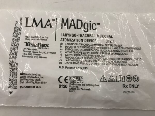 Teleflex MAD720 LMA MADgic Laryngo-Tracheal Mucosal Atomization Device ...