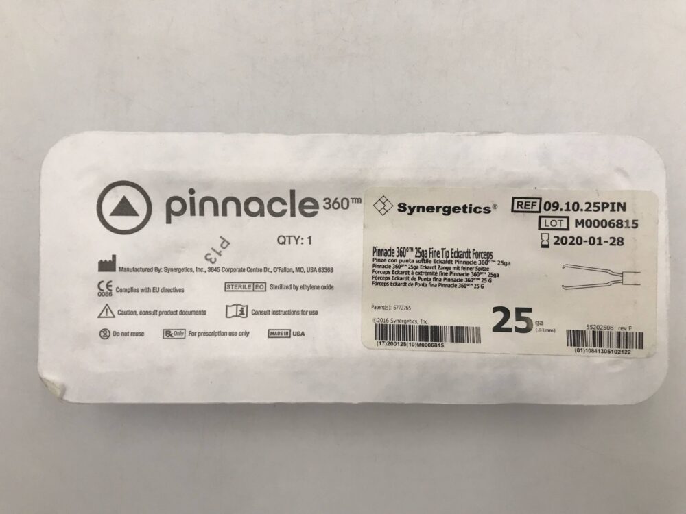 Synergetics 09.10.25PIN Pinnacle 360 25Ga Fine Tip Eckardt Forceps (X ...