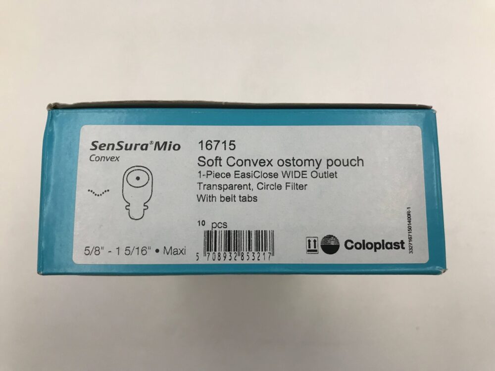 Coloplast 16715 Soft Convex Ostomy Pouch 5/8"- 1 5/16" Maxi (10/Box) (X ...