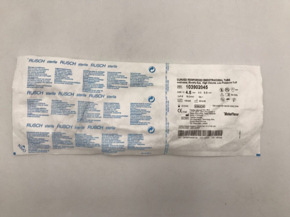 TELEFLEX 103902045 Rusch rved Reinforced Endotracheal Tube 4.5mm (X ...