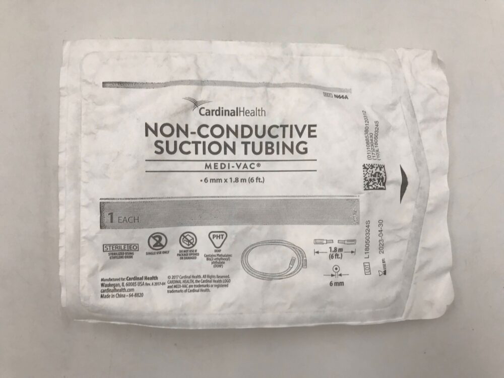 CARDINAL HEALTH N66A Medi-Vac Non-Conductive Suction Suction Tubing 1 ...