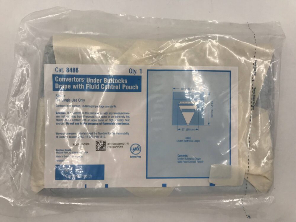 CARDINAL HEALTH 8486 Convertors Under Buttocks Drape w/Fluid Control ...