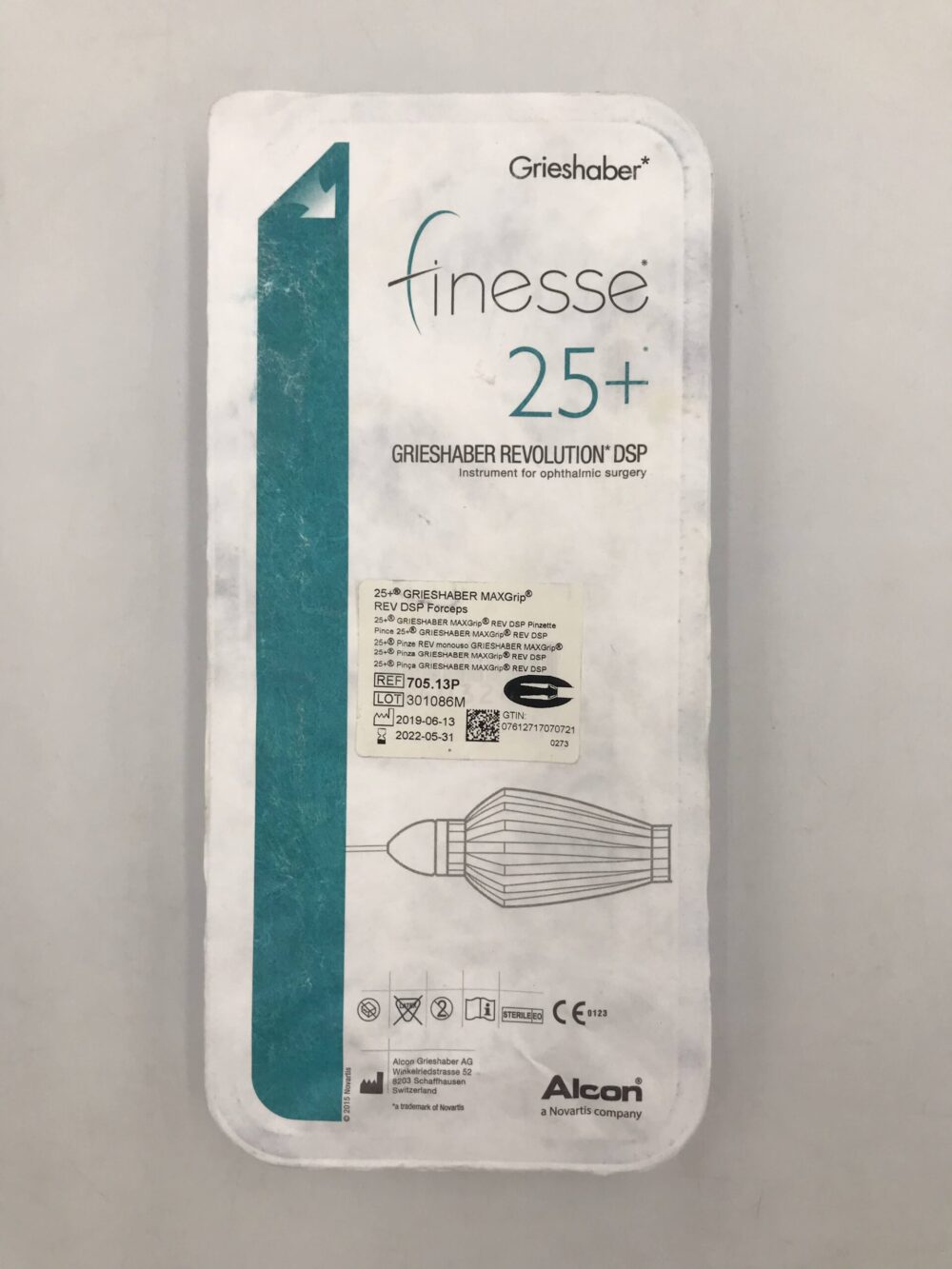 ALCON 705-13P Finess Grieshaber MAXGrip Rev DSP Forceps 25+(X) - GB ...