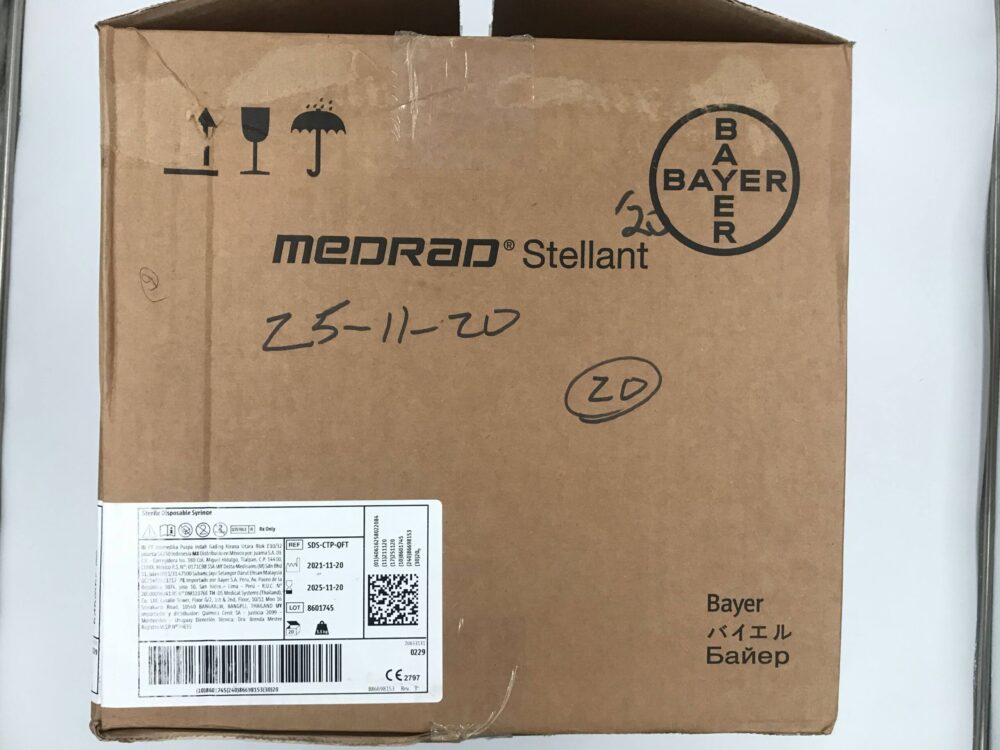 Bayer SDS-CTP-QFT Medrad Stellant Sterile Disposable Syringe (20/Case ...