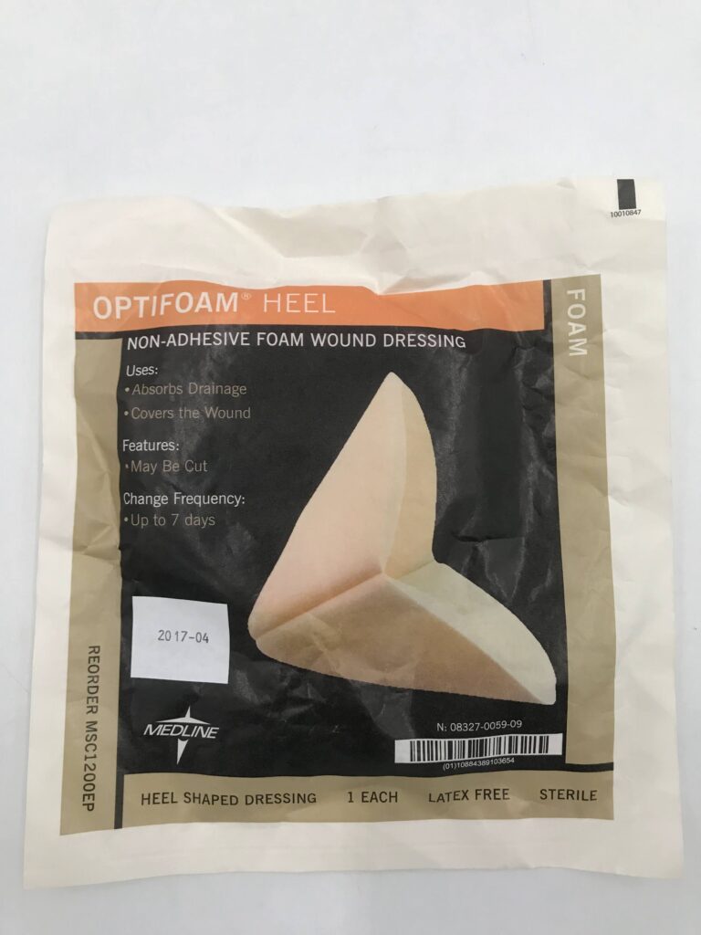 Medline MSC1200EP Optifoam Heel Non-Adhesive Foam Wound Dressing Heel Shaped Dressing (X) - GB ...