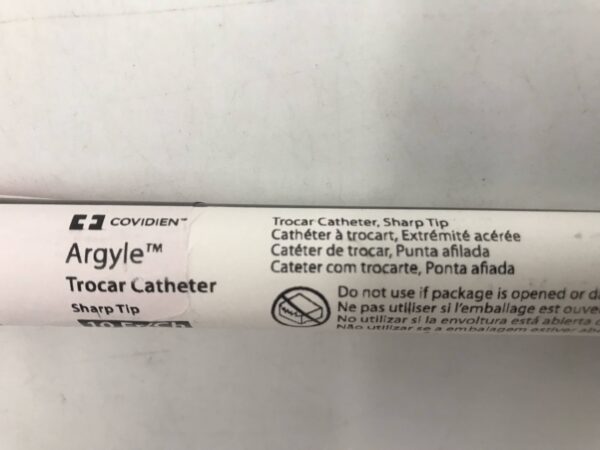 Covidien 8888561019 Argyle Trocar Catheter Sharp Tip (10/Box) - GB TECH USA