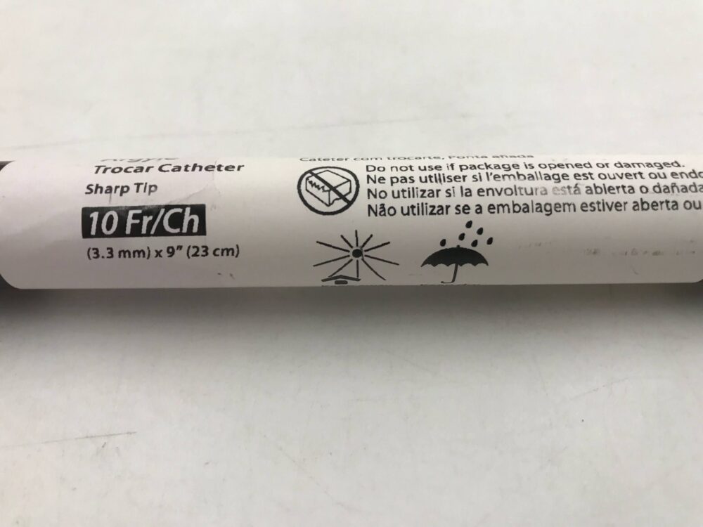 Covidien 8888561019 Argyle Trocar Catheter Sharp Tip (10/Box) - GB TECH USA