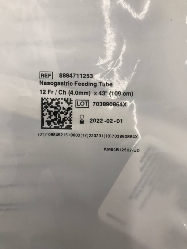 Covidien 8884711253 Kangaroo Nasogastric Feeding Tube 12Fr/Ch (X) - GB ...