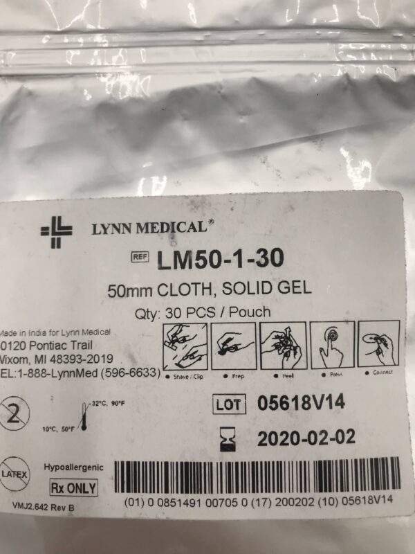 Lynn Medical LM50-1-30 50mm Cloth Solid Gel (30/Pack) (X) – GB TECH USA