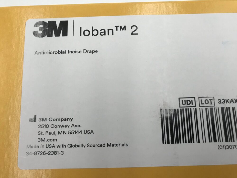 3M 6648EZ Ioban 2 Antimicrobial Incise Drape 23in x 23in (10/Box) - GB ...