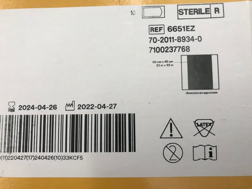 3M 6651EZ Ioban 2 Antimicrobial Incise Drape 23in x 33in (10/Box) - GB ...