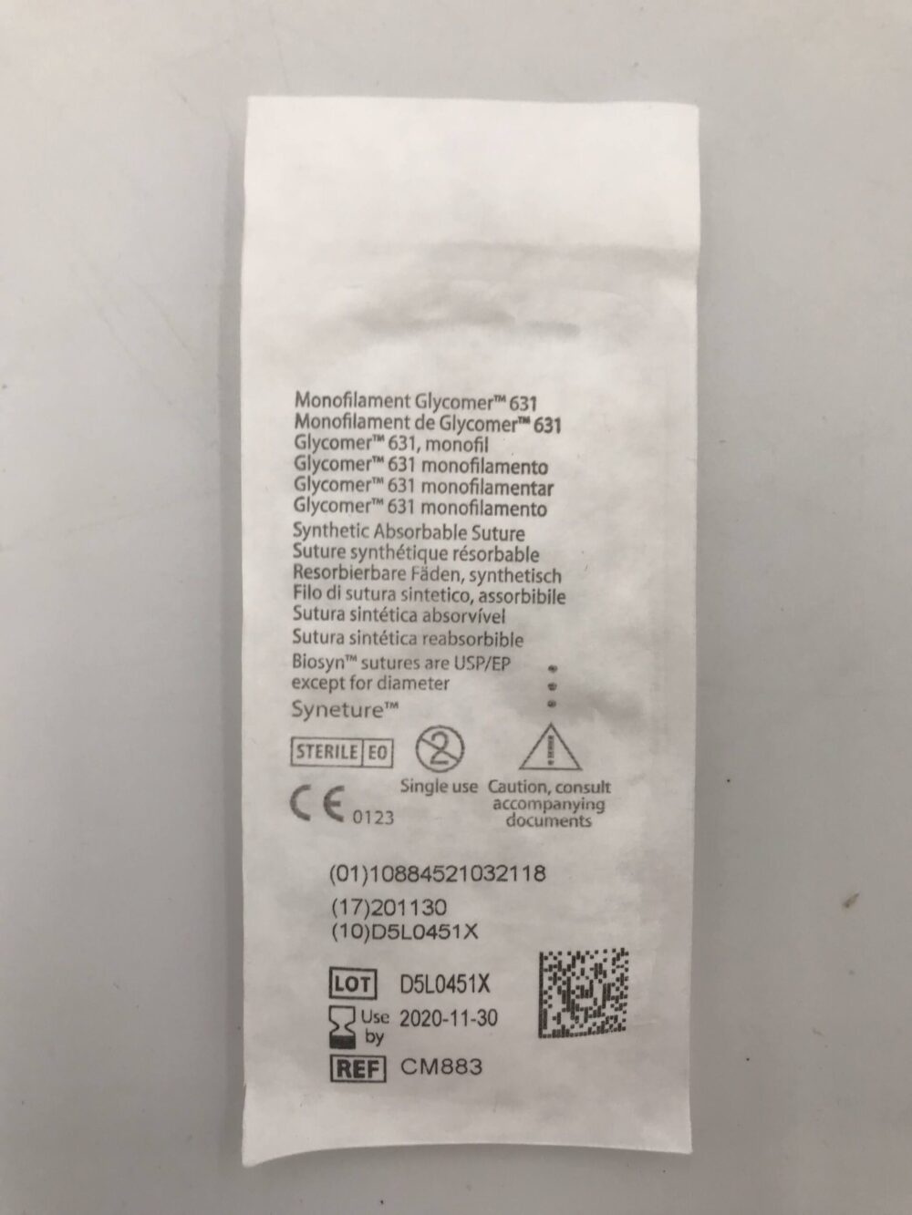 Covidien CM-883 Biosyn Monofilament Absorbable Suture 2-0 3 Metric 30 ...