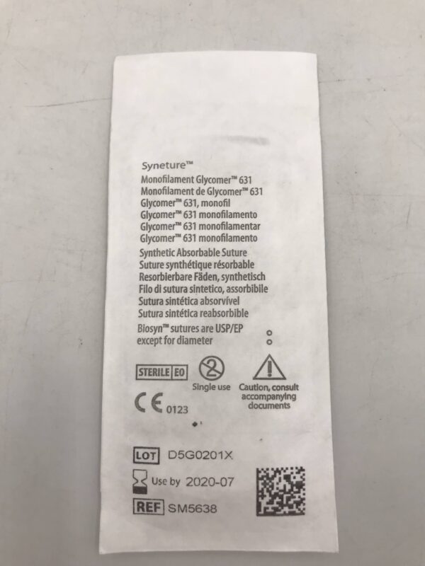 Covidien SM-5638 Biosyn Monofilament Absorbable Suture 3-0 2 Metric 30 ...