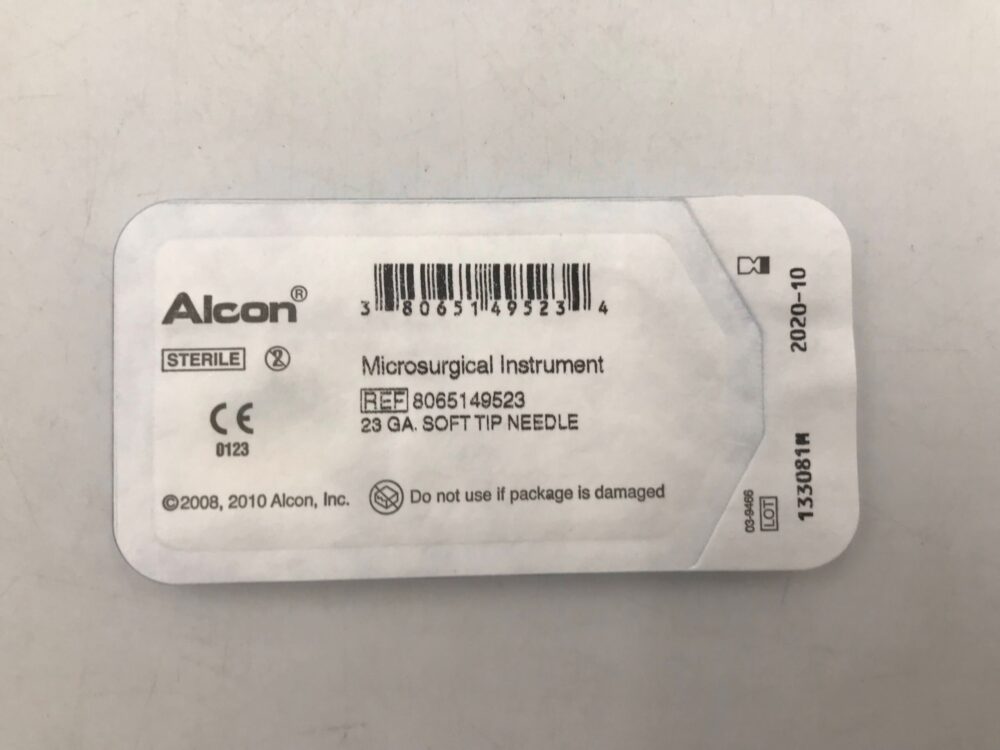 ALCON 8065149523 Microsurgical Instrument Soft Tip Needle 23G (X) - GB ...