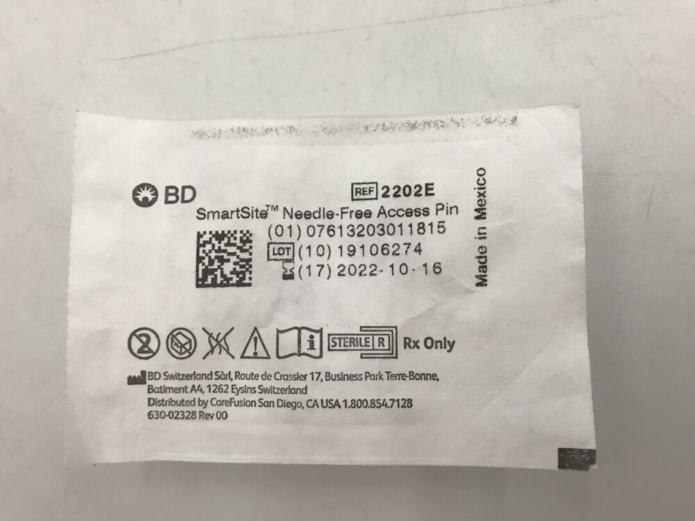 BD 2202E SmartSite Needle-Free Access Pin (X) - GB TECH USA