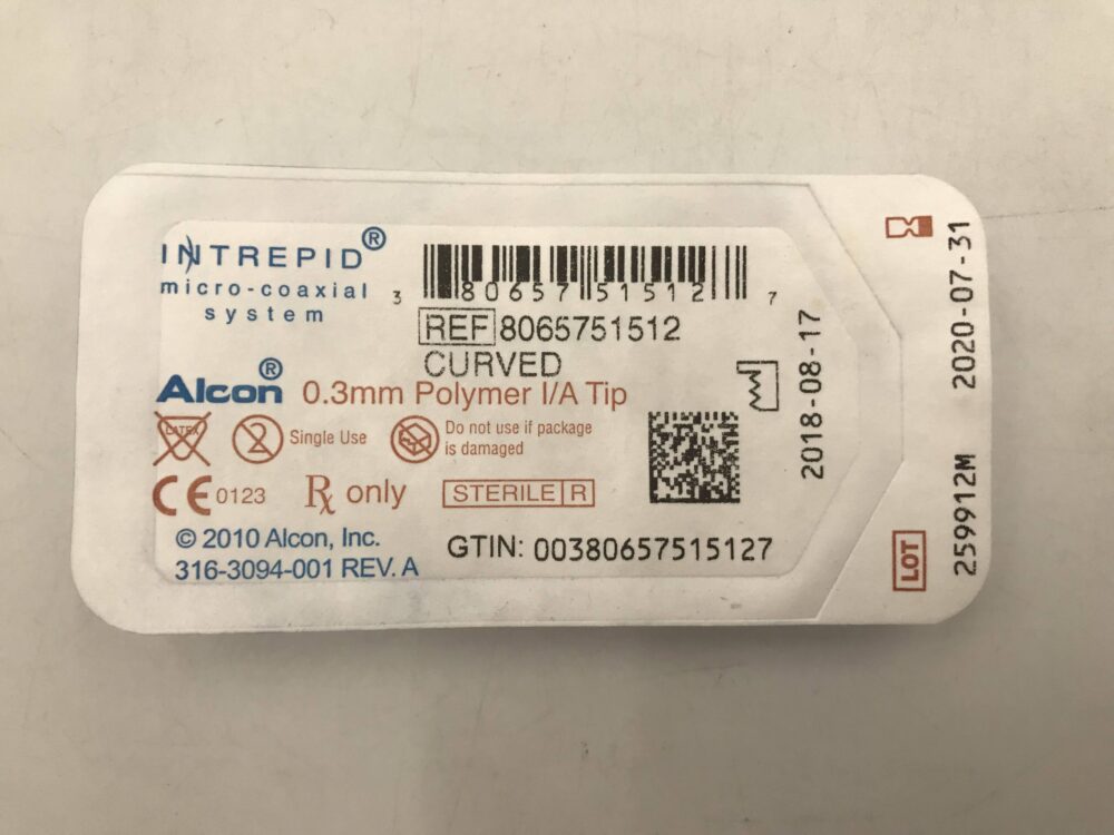 Alcon 8065751512 Intrepid Curved 0.3mm Polymer I/A Tip (X) - GB TECH USA