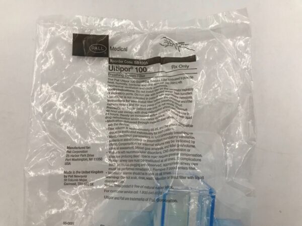 PALL MEDICAL BB100A Ultipor 100 Breathing System Filter - GB TECH USA