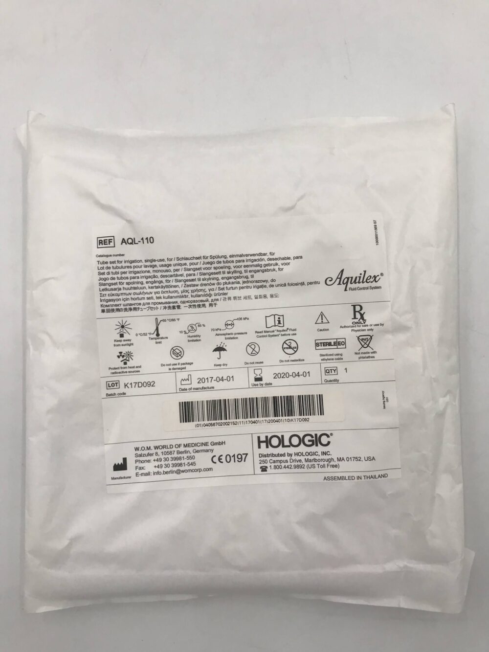 Hologic AQL-110 Aquilex Tube Set for Irrigation (X) - GB TECH USA