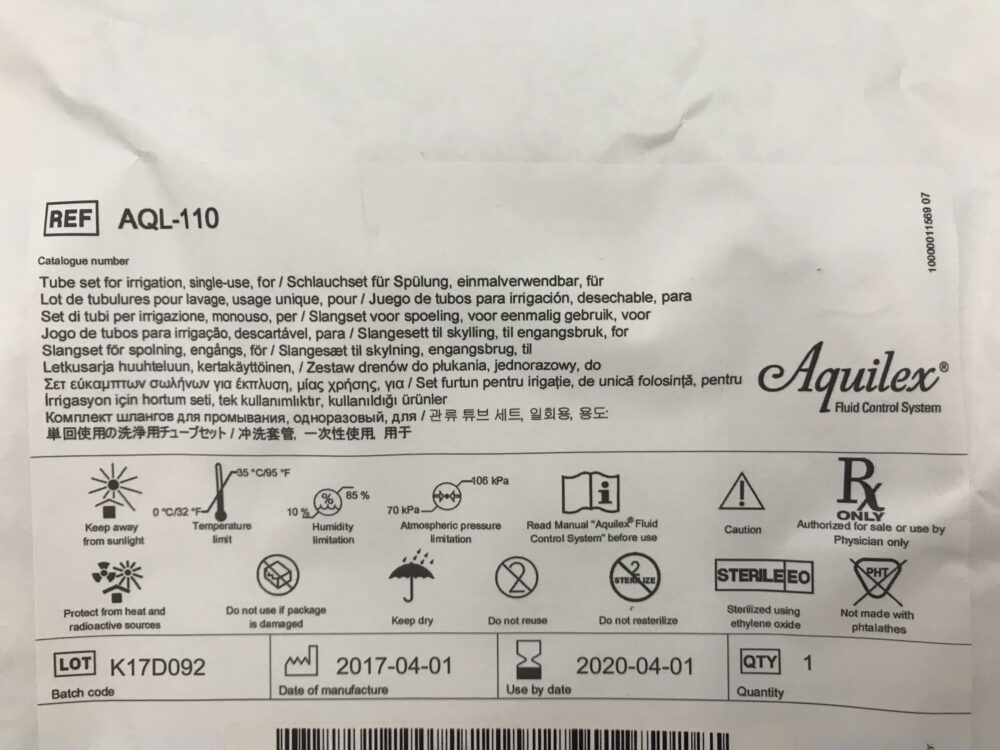 Hologic AQL-110 Aquilex Tube Set for Irrigation (X) - GB TECH USA