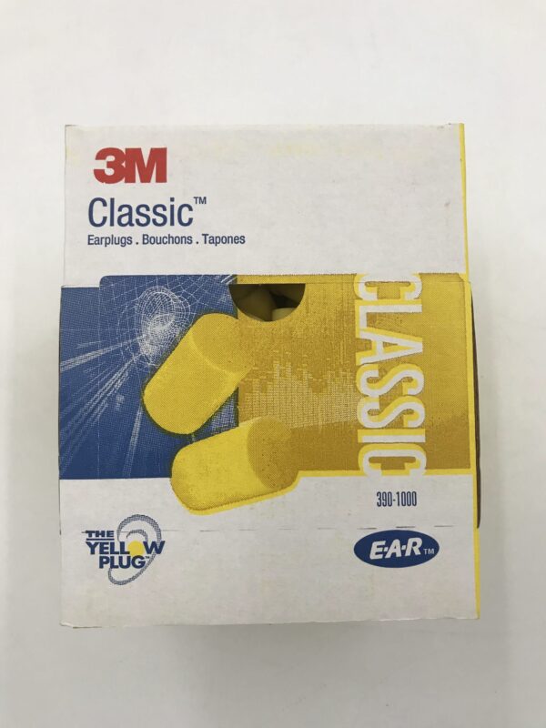 3M 390-1000 Classic Ear Plugs Yellow (200/Box) - GB TECH USA