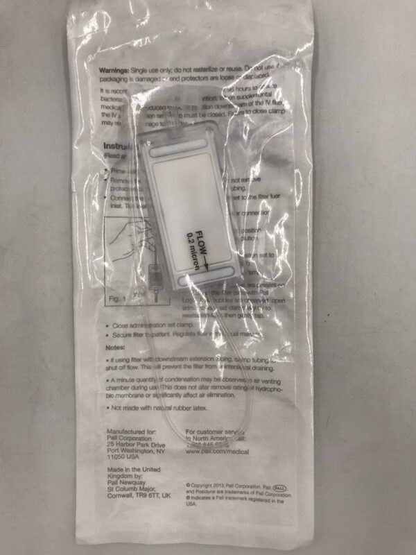 PALL Medical ELD96LL Pall Posidyne ELD 0.2µm Intravenous Filter for 96 ...