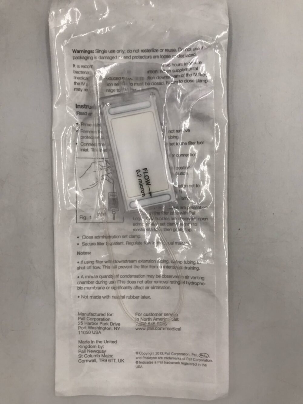 PALL Medical ELD96LL Pall Posidyne ELD 0.2µm Intravenous Filter for 96 ...