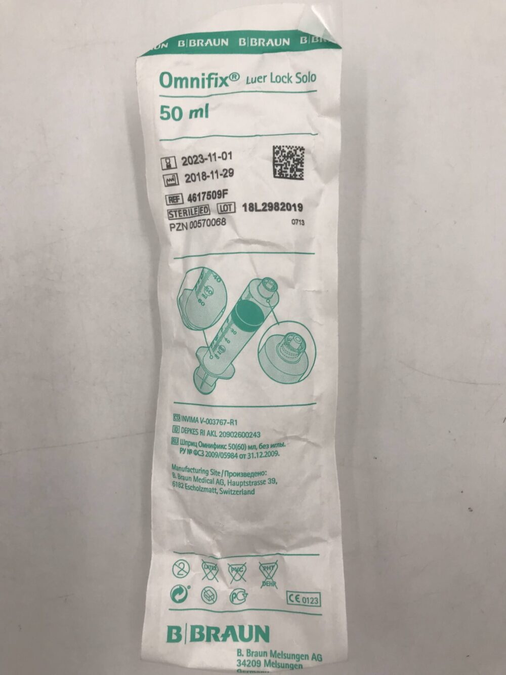 Braun 4617509F Omnifix Luer Lock Solo 50ml - GB TECH USA