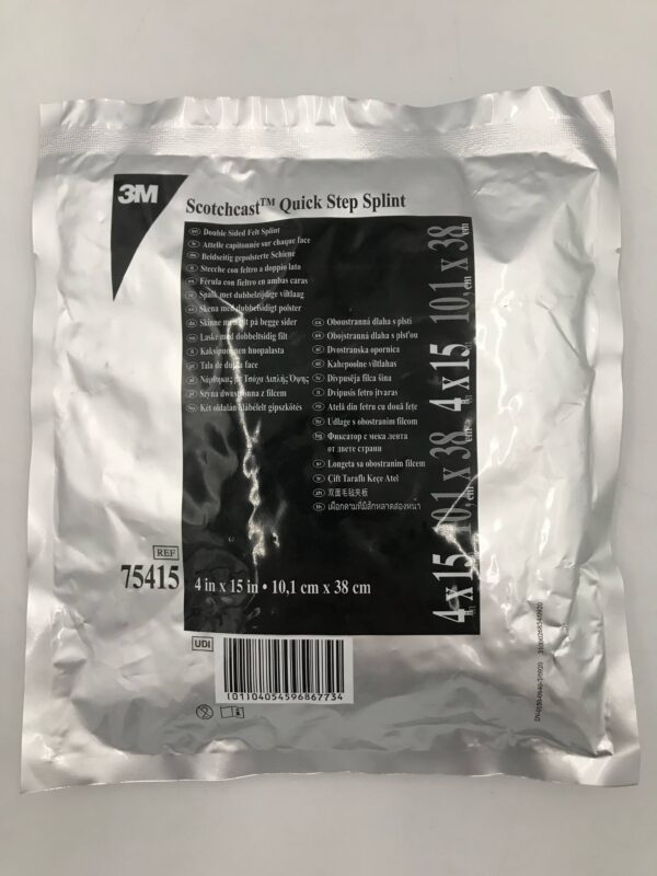 3M 75415 Scotchcast Quick Step Splint Double Sided Felt Splint 4x15in ...