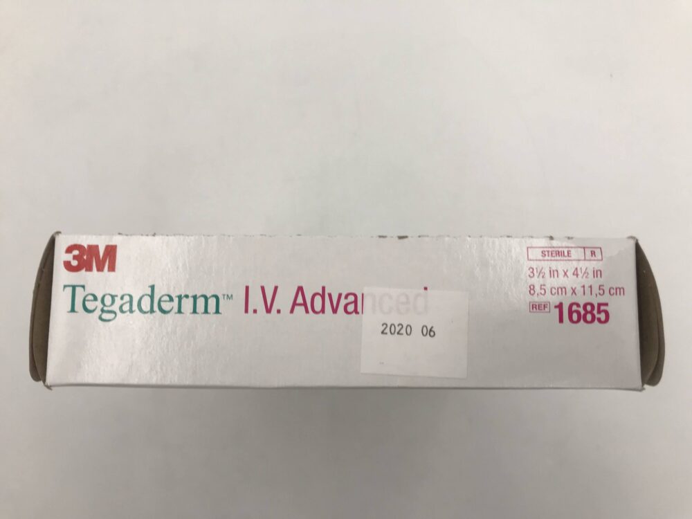 3M 1685 Tegaderm I.V. Advanced Securement Dressing 3 1/2in x 4 1/2in (8 ...