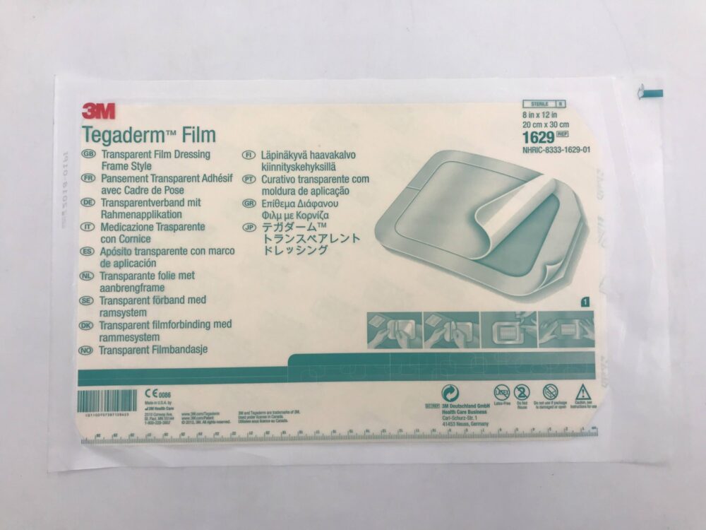 3M 1629 Tegaderm Film Dressing Frame Style 8in x 12in (X) - GB TECH USA