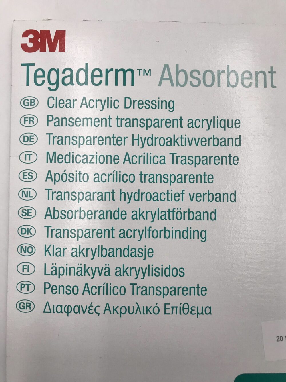3M 90805 Tegaderm Absorbent Clear Acrylic Dressing 7-1/8in x 8in (5 ...