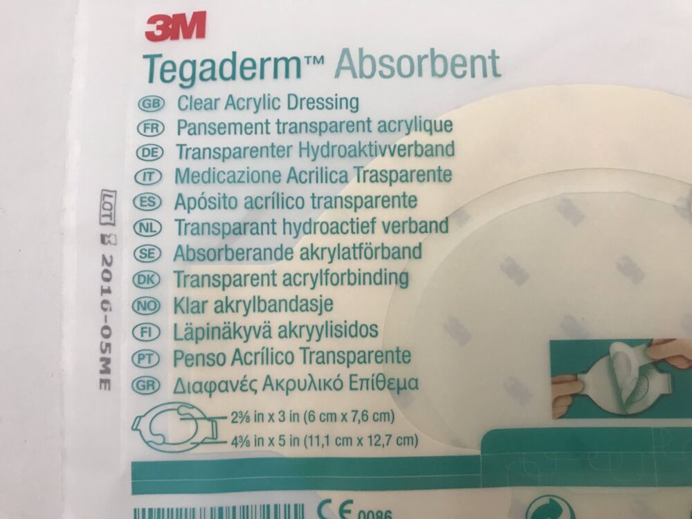 3M 90801 Tegaderm Absorbent Clear Acrylic Dressing 4 3/8in x 5in (X ...