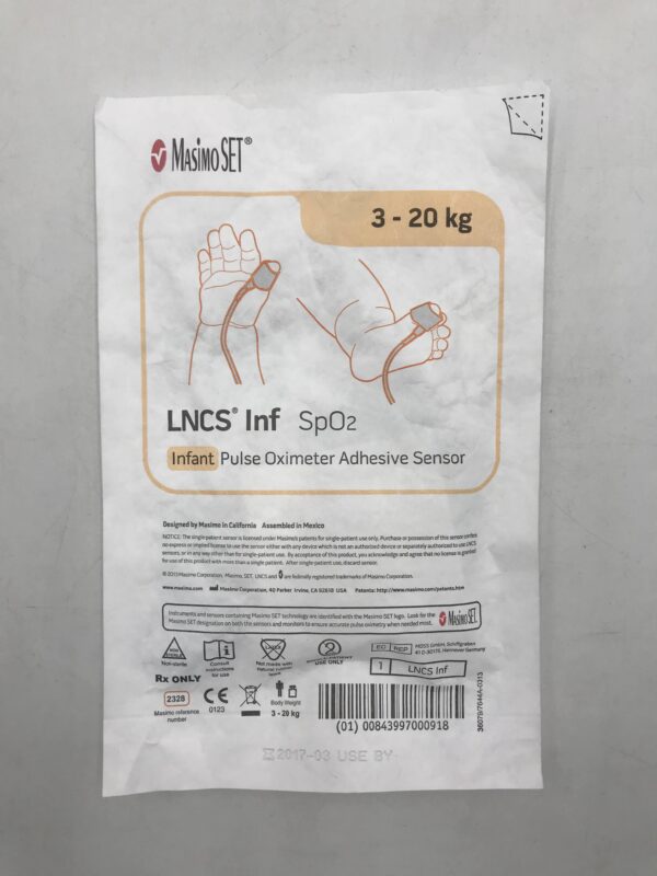 MASIMO 2328 LNCS Inf SpO2 Infant Pulse Oximeter Adhesive Sensor 3-20kg ...