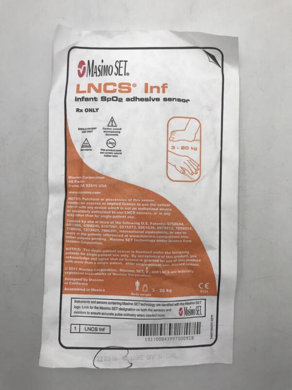 MASIMO LNCS Inf Infant SpO2 Adhesive Sensor 3-20kg (X) – GB TECH USA