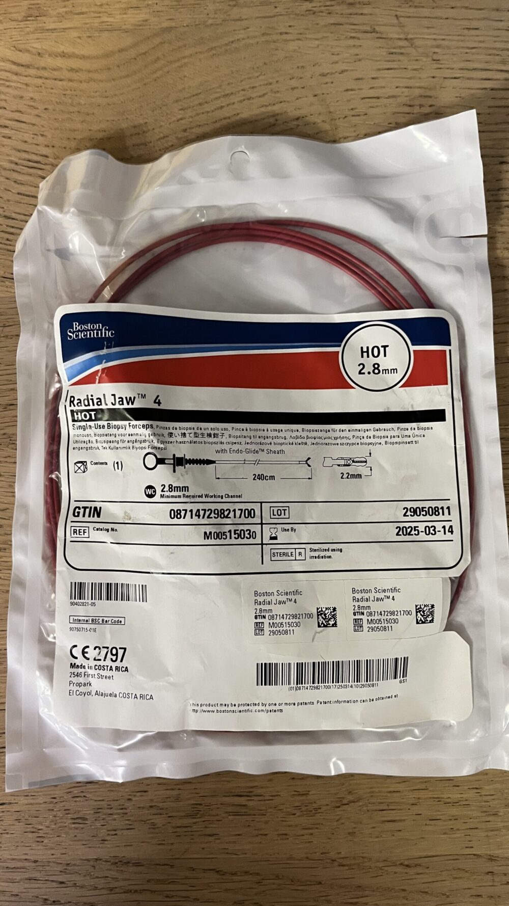 BOSTON SCIENTIFIC 1503 Radial Jaw 4 HOT Single-Use Biopsy Forceps 2.8mm ...