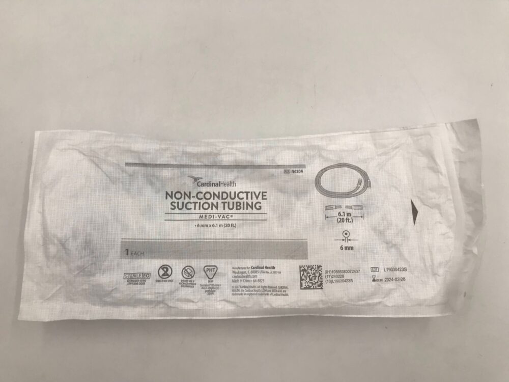 CARDINAL HEALTH N620A Non-Conductive Suction Tubing Medi-Vac 6mm x 6.1m - GB TECH USA