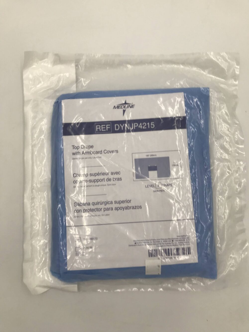 MEDLINE DYNJP4215 Top Drape w/ Armboard Covers Level 4, 106"x 59" - GB ...