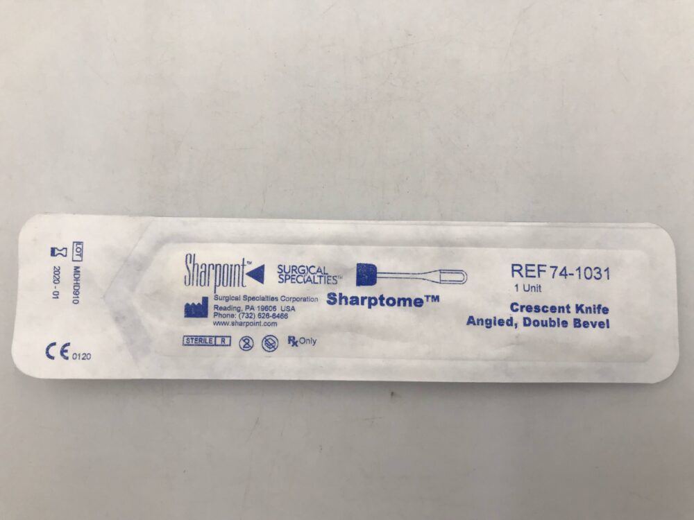 Surgical Specialties 74-1031 Sharpoint Sharptome Crescent Knife Angled ...