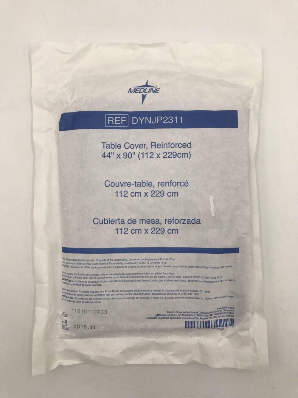 MEDLINE DYNJP2311 Table Cover Reinforced 44"x 90" - GB TECH USA