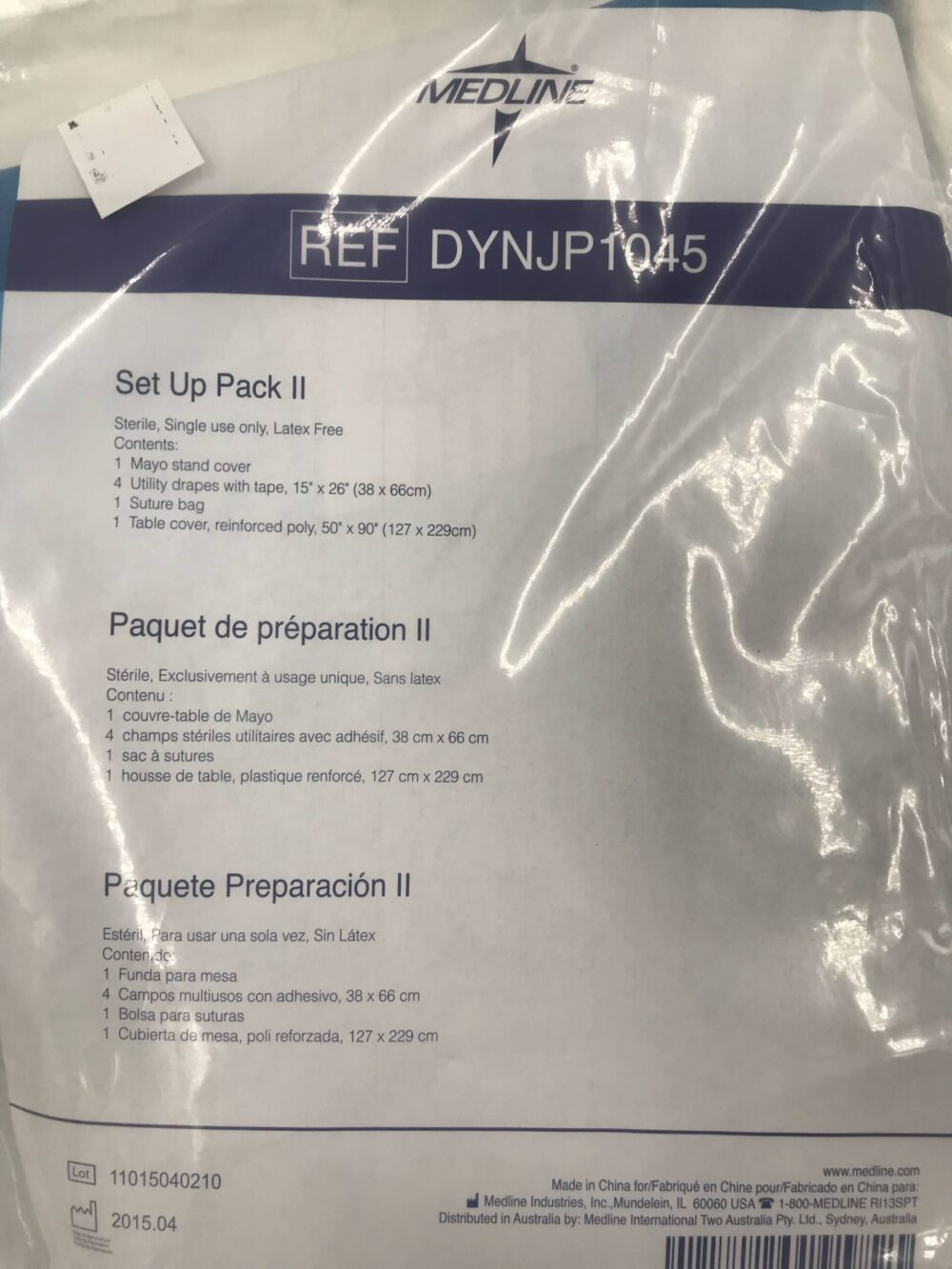 MEDLINE DYNJP1045 Set Up Pack II - GB TECH USA
