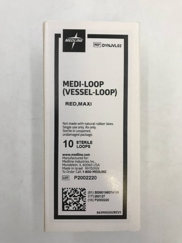 Medline DYNJVL02 Medi-Loop (Vessel-Loop) RED Maxi (10/Box) - GB TECH USA